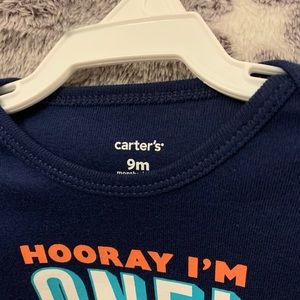 Carter's | One Pieces | Nwt Hooray Im One Onesie | Poshmark